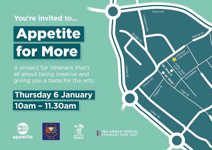 Calling all Veterans - Come and develop an Appetite for More! - Appetite
